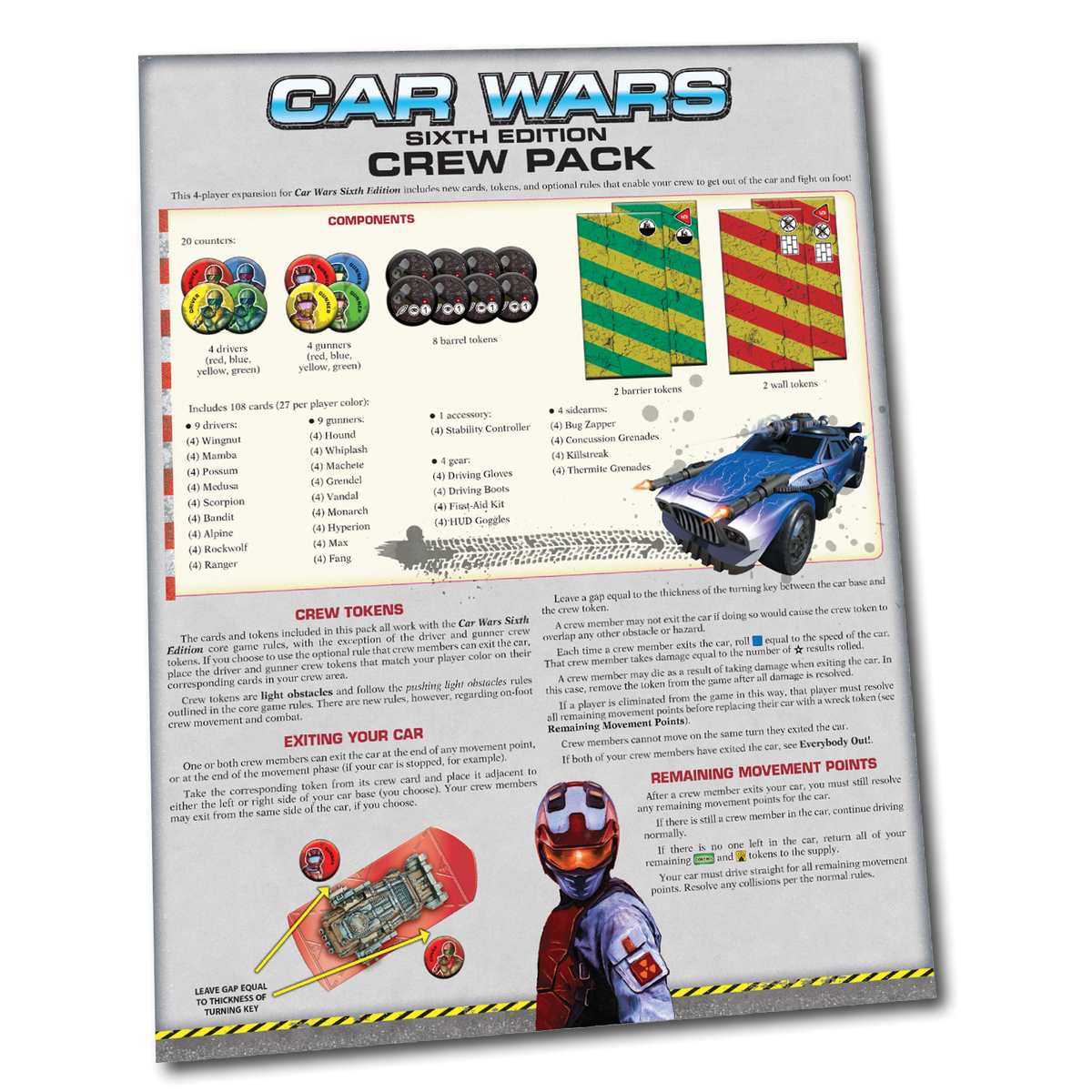 Car Wars 6th Edition Crew Pack – I'm Board! Games & Family Fun