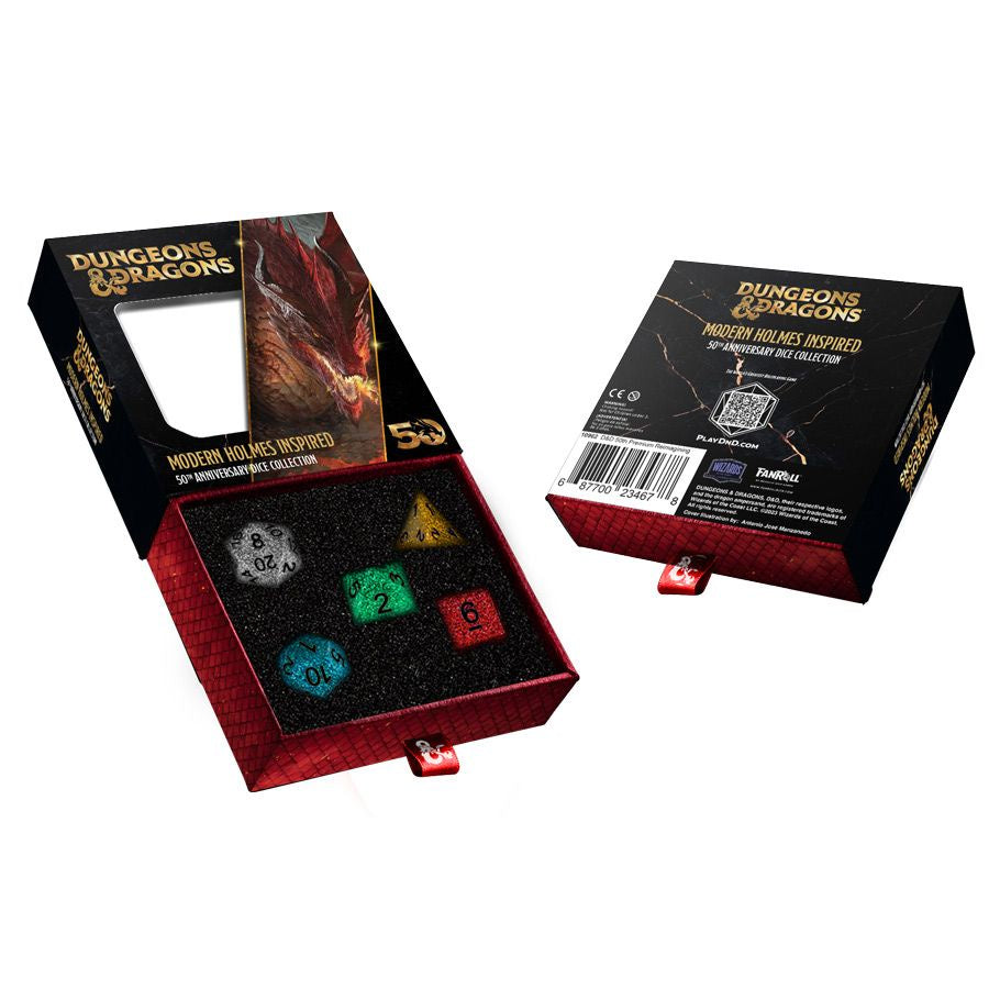 Dungeons & Dragons 50th Anniversary Dice: Modern Holmes Inspired Set ...