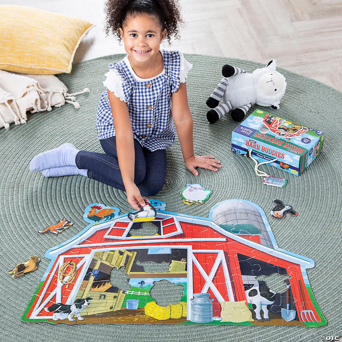 48 Barn Buddies Floor Puzzle – I'm Board! Games & Family Fun