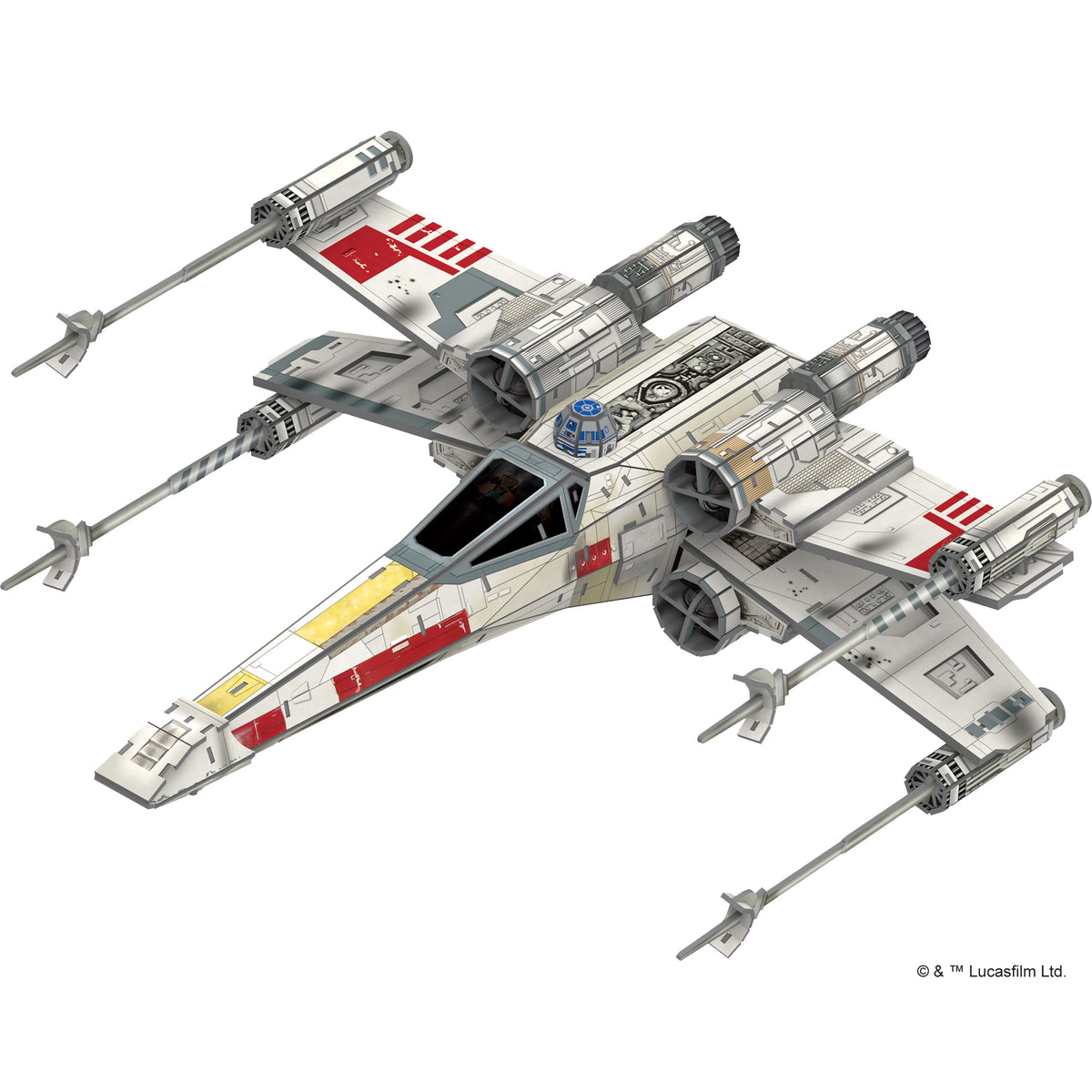 Star Wars T-65 X-Wing Starfighter Paper Model Kit – I'm Board! Games ...